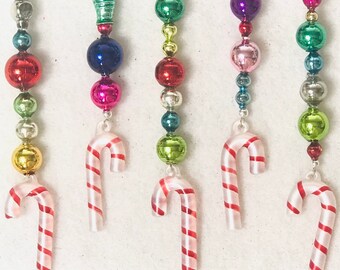 Glass Candy Cane Ornaments - Etsy