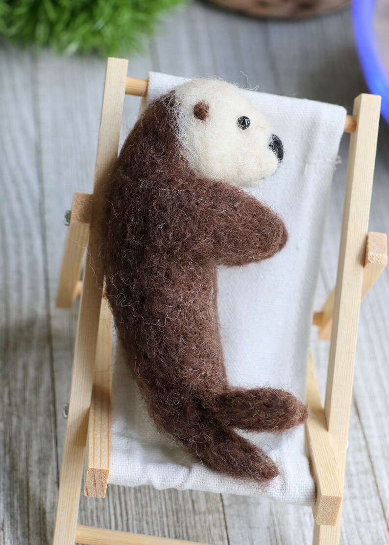 Sea Otter Needle Felting Kit w/ Sea Shell Detailed - Etsy