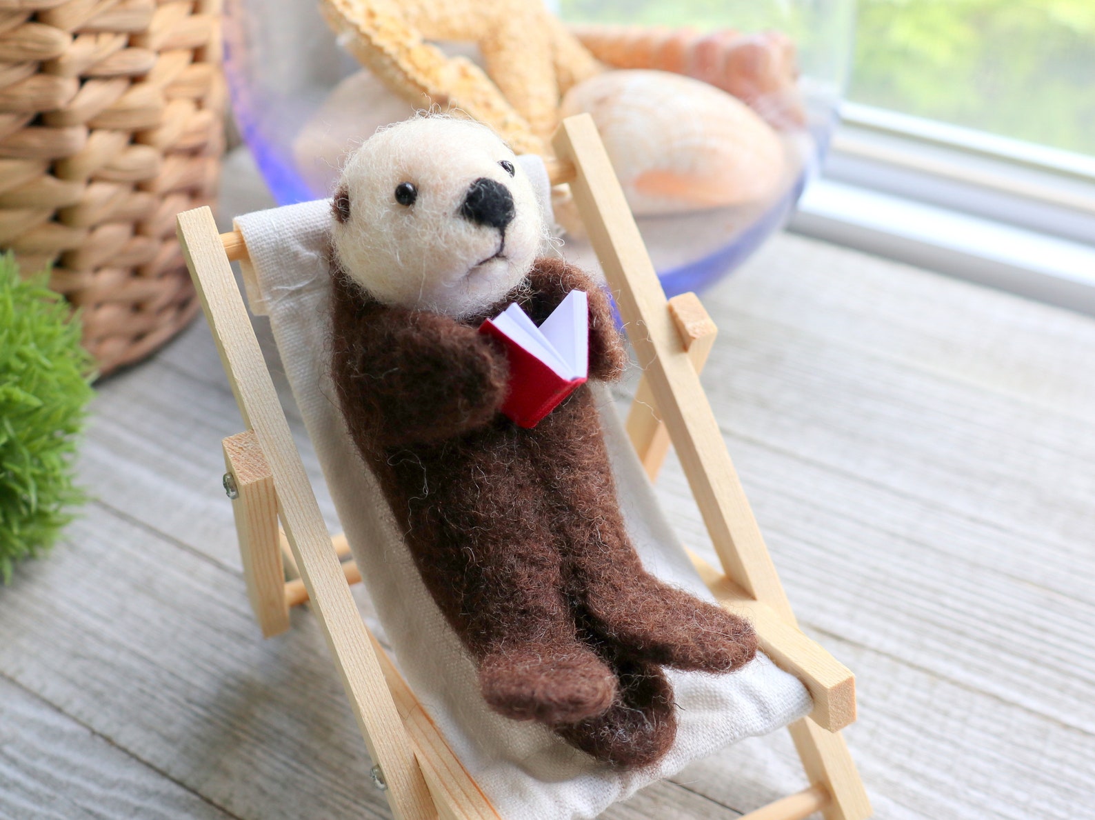 Sea Otter Needle Felting Kit w/ Sea Shell Detailed - Etsy