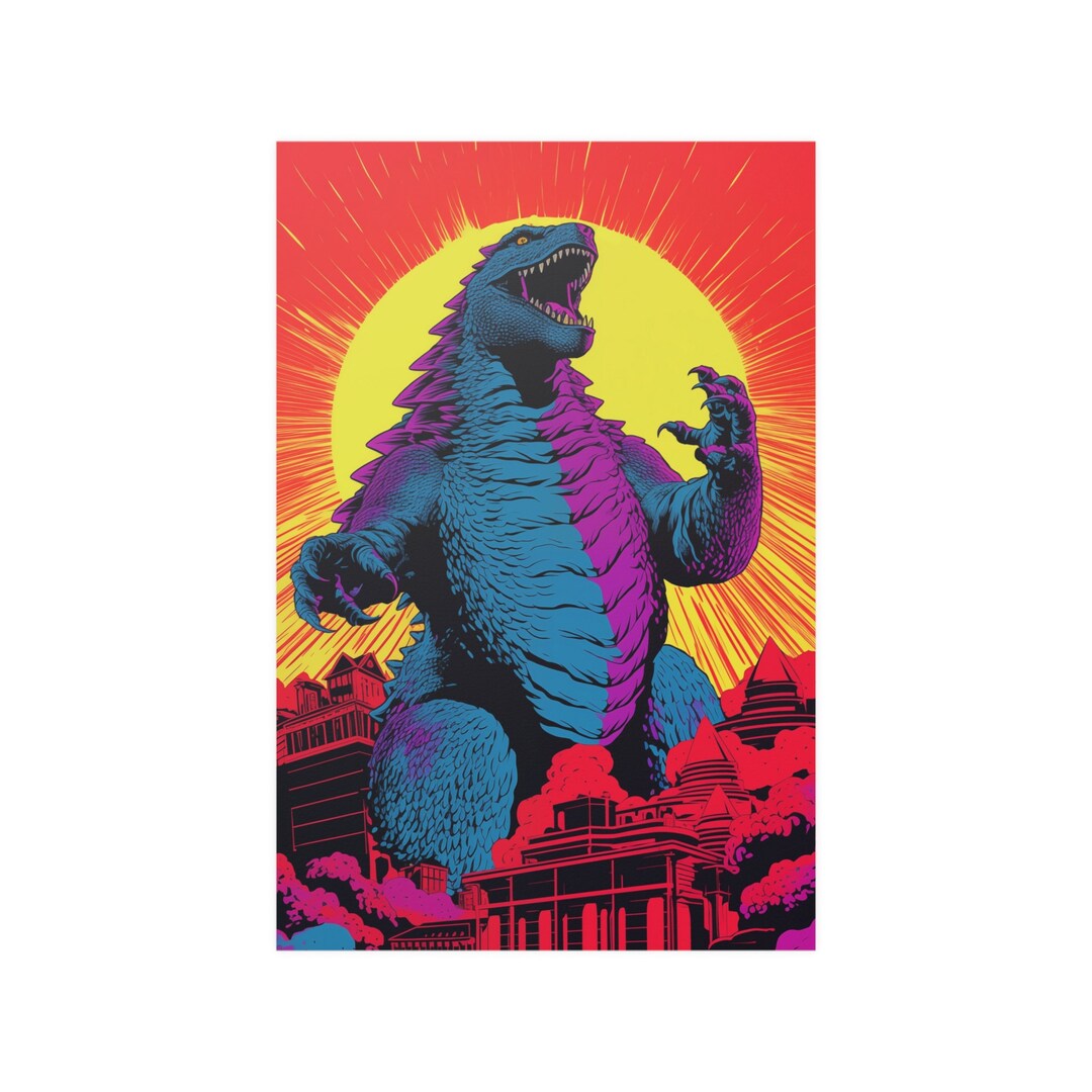 Godzilla Rocks Out - Etsy