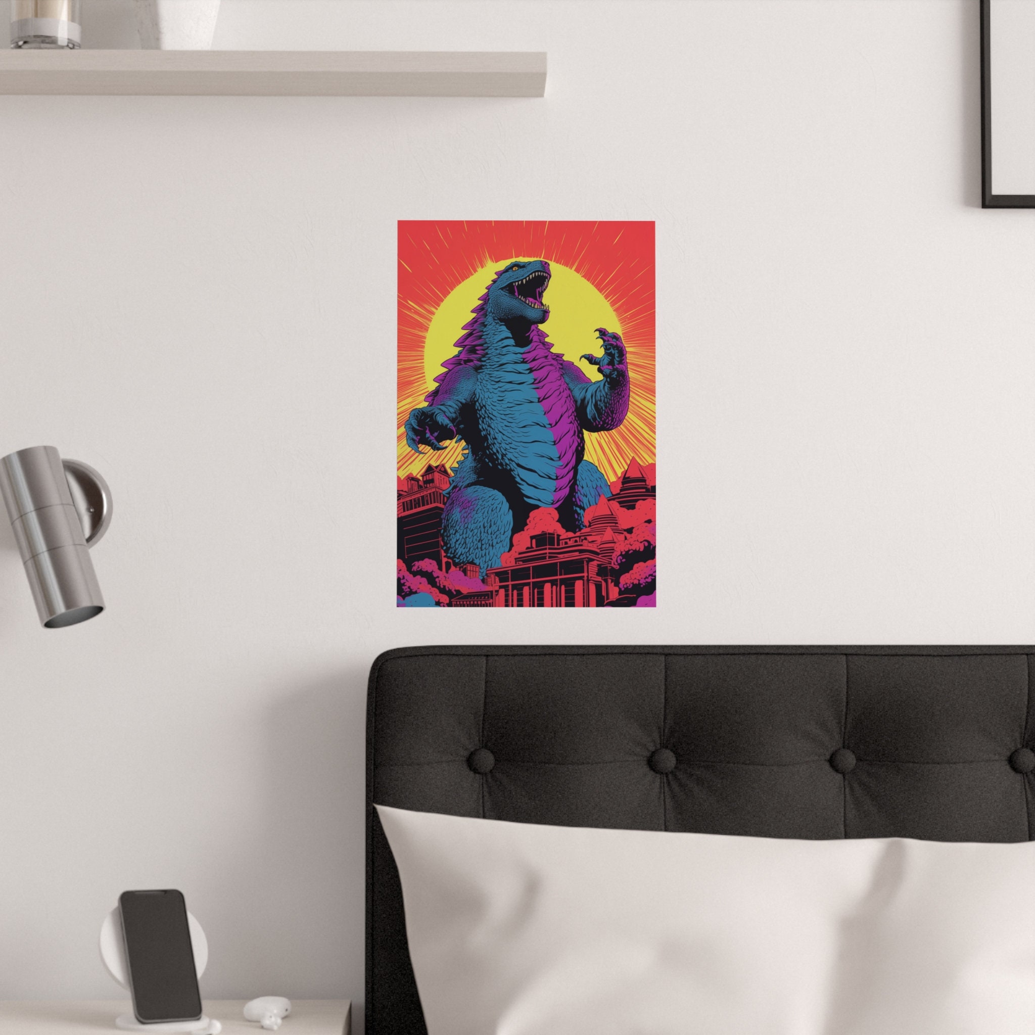 Godzilla Rocks Out - Etsy