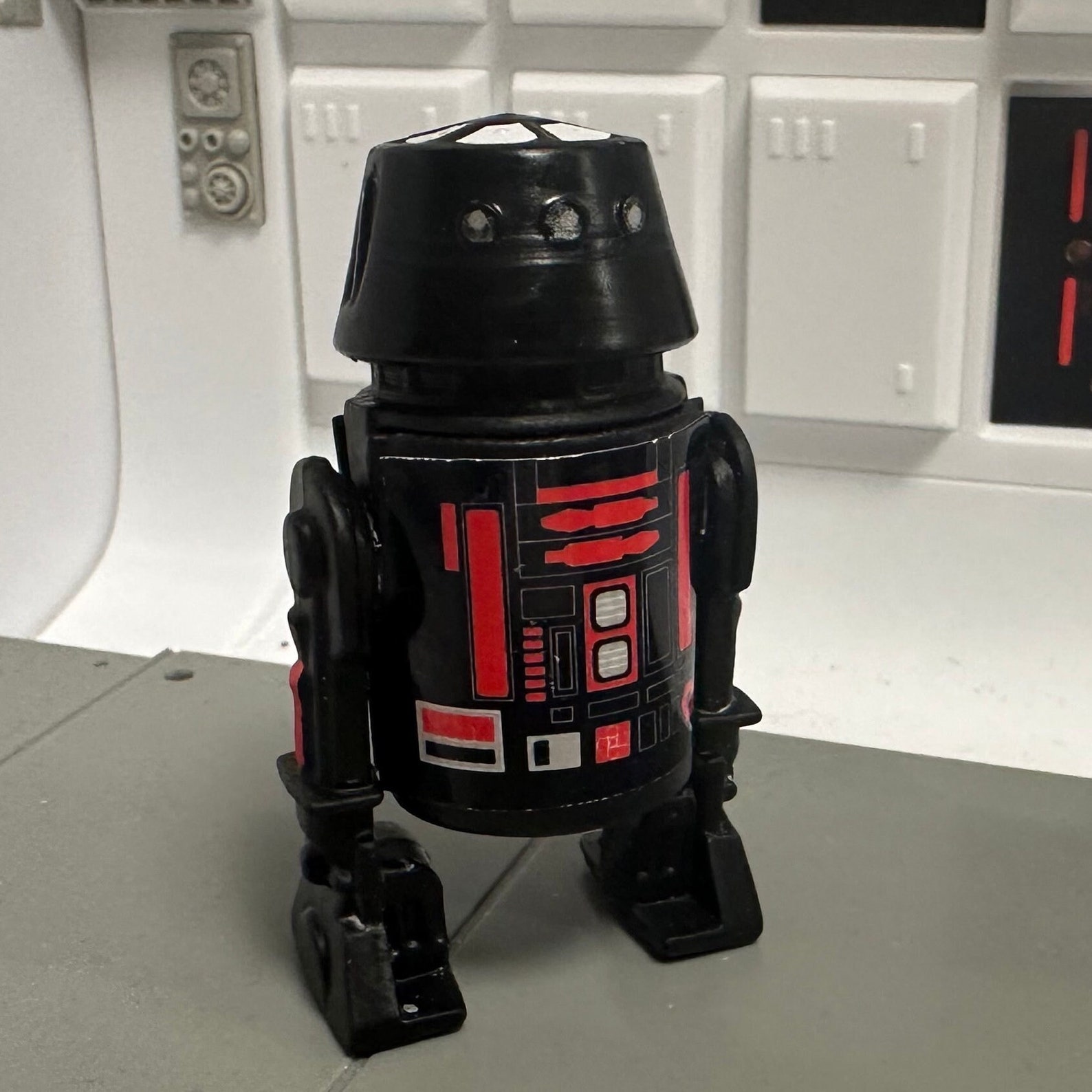 Star Wars Kenner Style Custom R5 Figure Black and Red With White on ...