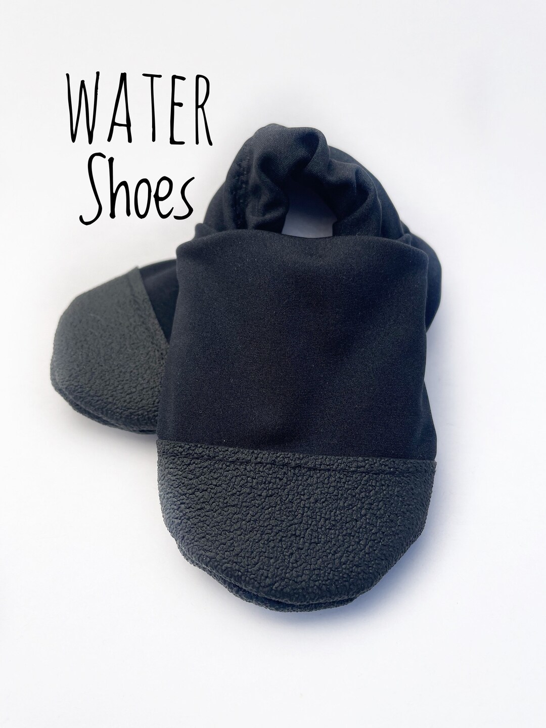 Black Baby and Kids WATER SHOES, Swim Moccs, Baby Beach Shoes, Toddler ...