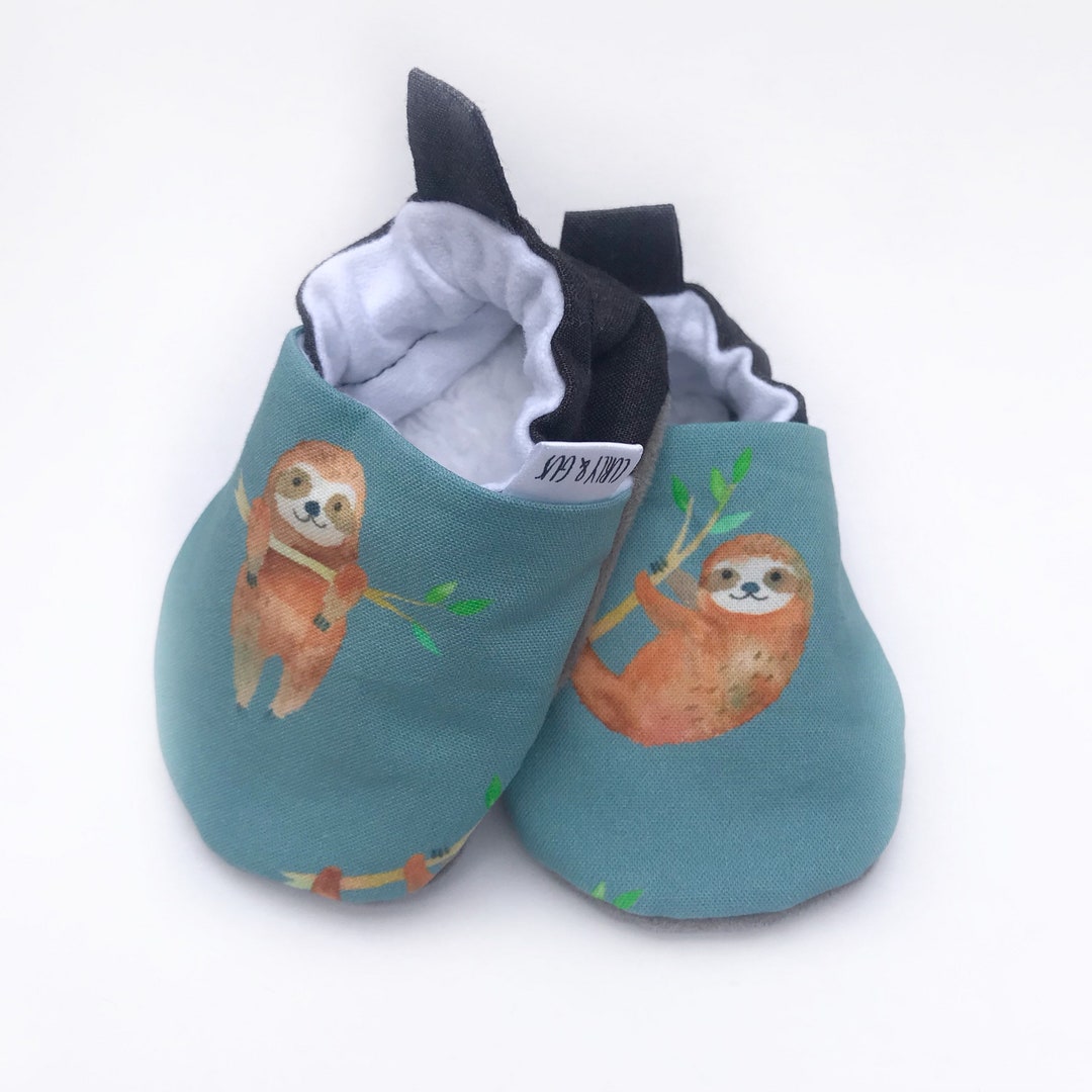 Sloth Baby Shoes: Soft Sole Baby Slippers - Etsy
