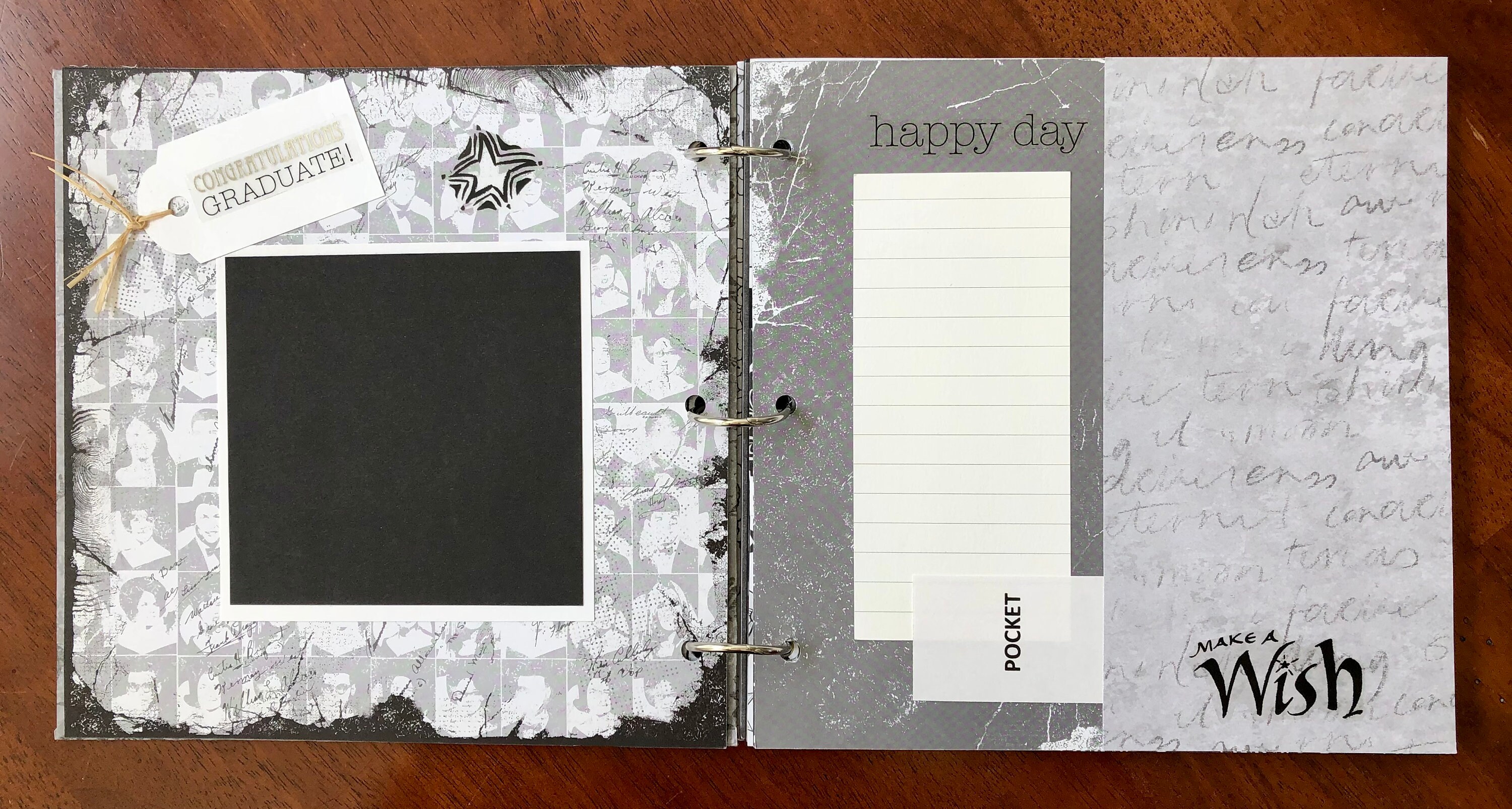 Graduation Scrapbook, Photo and Memory Album-medium Gray - Etsy