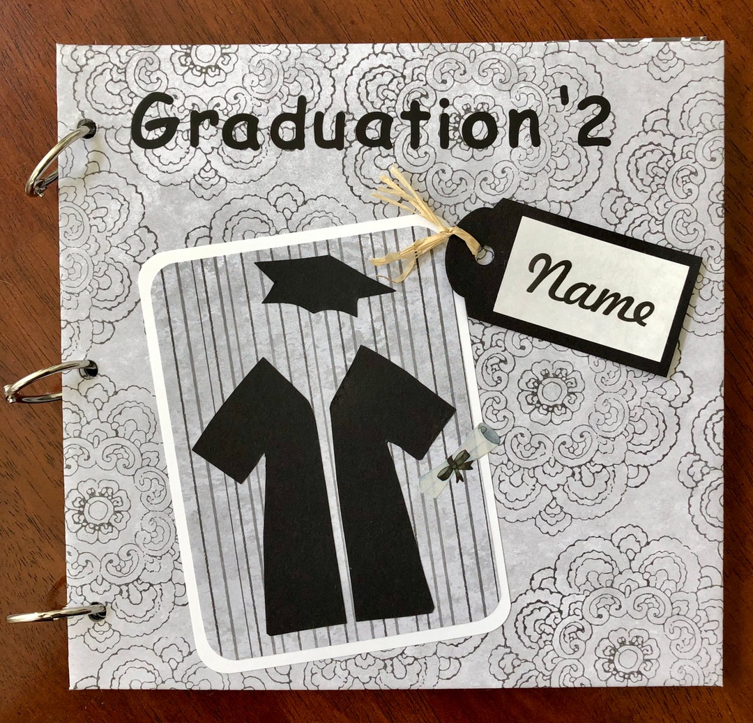 Graduation Scrapbook, Photo and Memory Album-light Gray - Etsy