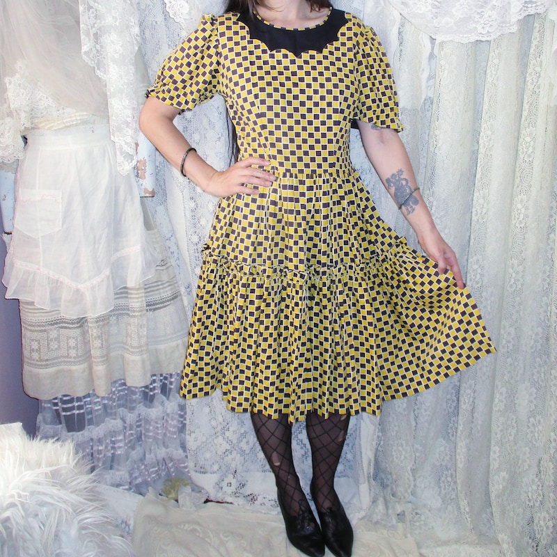Checkerboard Dress - Etsy