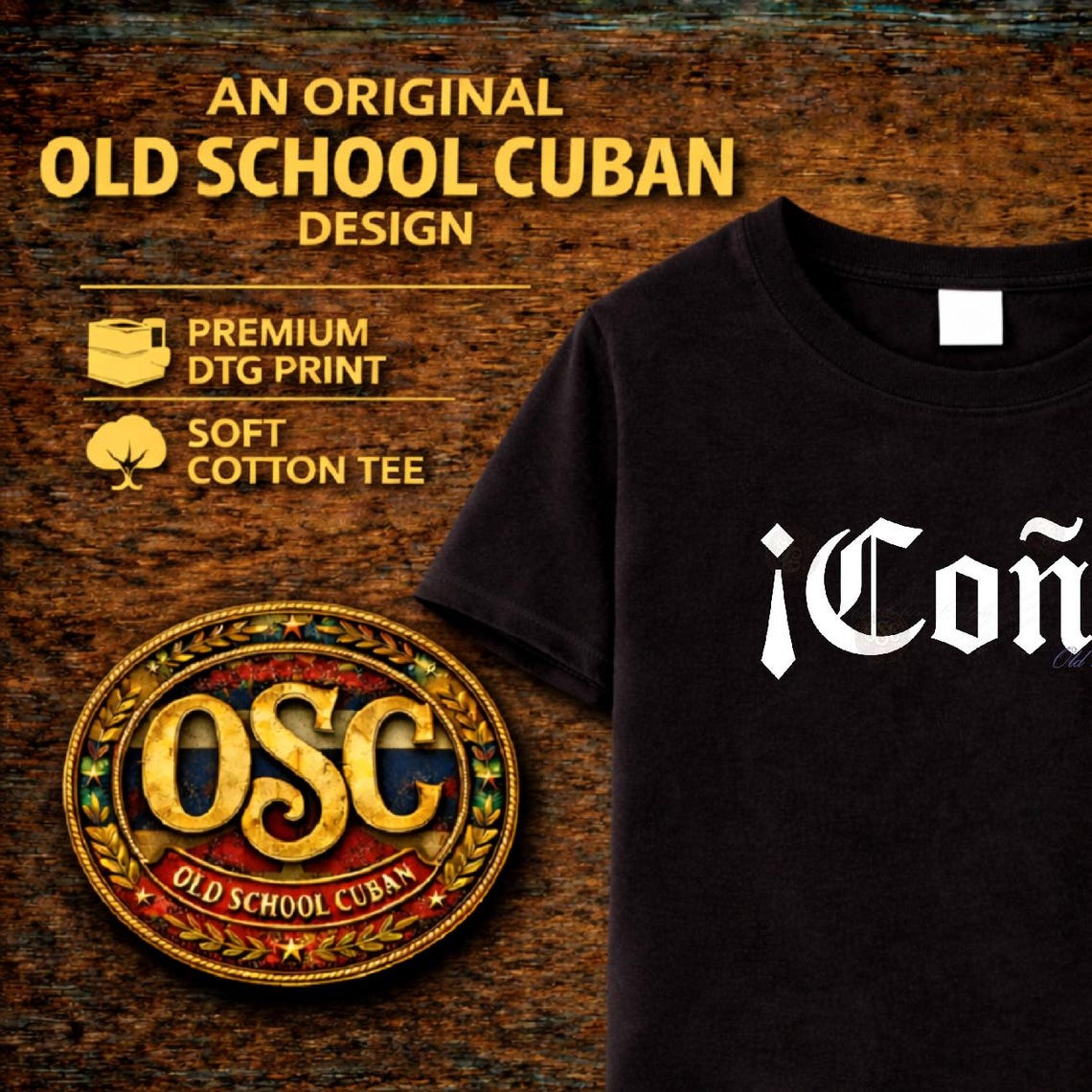 Coño Cubano Slang Shirt | Spanish Expression Tee | Gothic Font Humor T ...