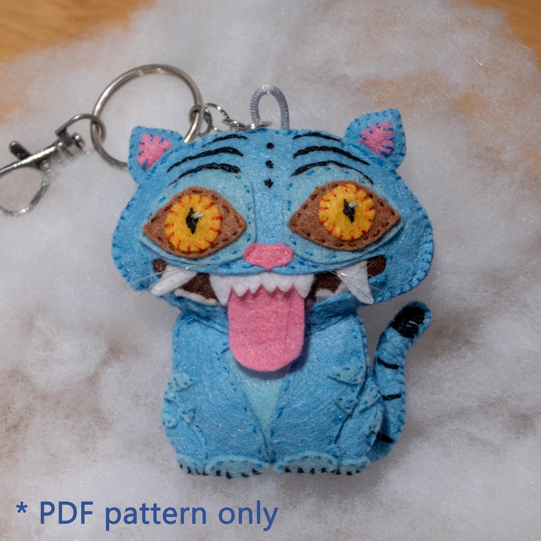 PDF Pattern for a Felt Derpy Tiger - Etsy