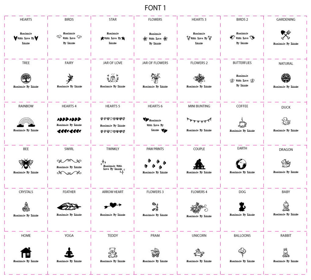 Personalised Handmade by Mini Stamps - Custom Stamp - 30x20mm - Etsy