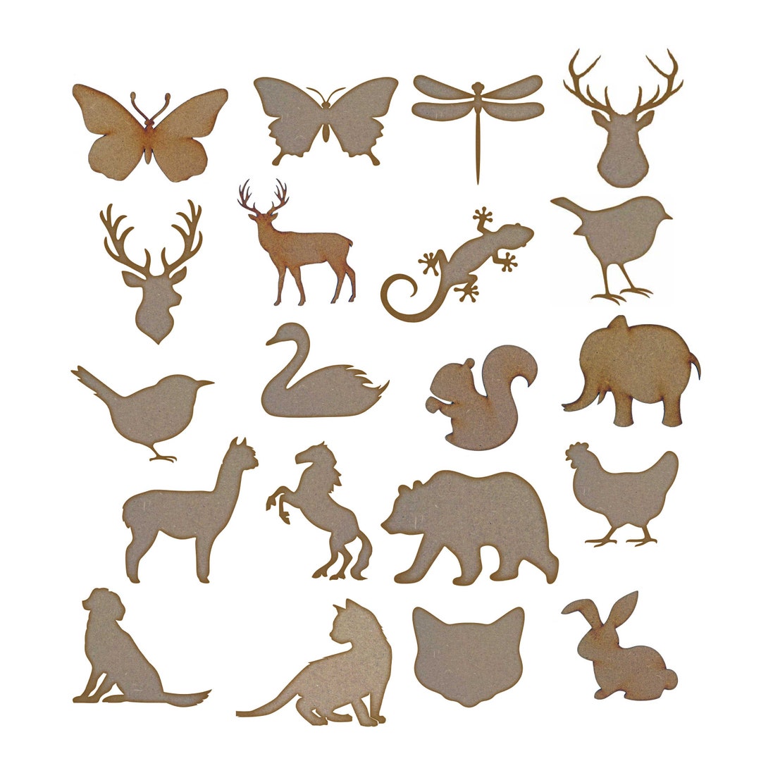 Animals & Insects MDF Craft Blanks Various Sizes Butterfly - Etsy