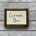 Farmhouse Sign Coram Deo Hand Painted Wood Sign - Etsy