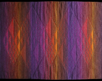 Prism 2 50x77.5 Handwoven Hand Dyed Wool and - Etsy
