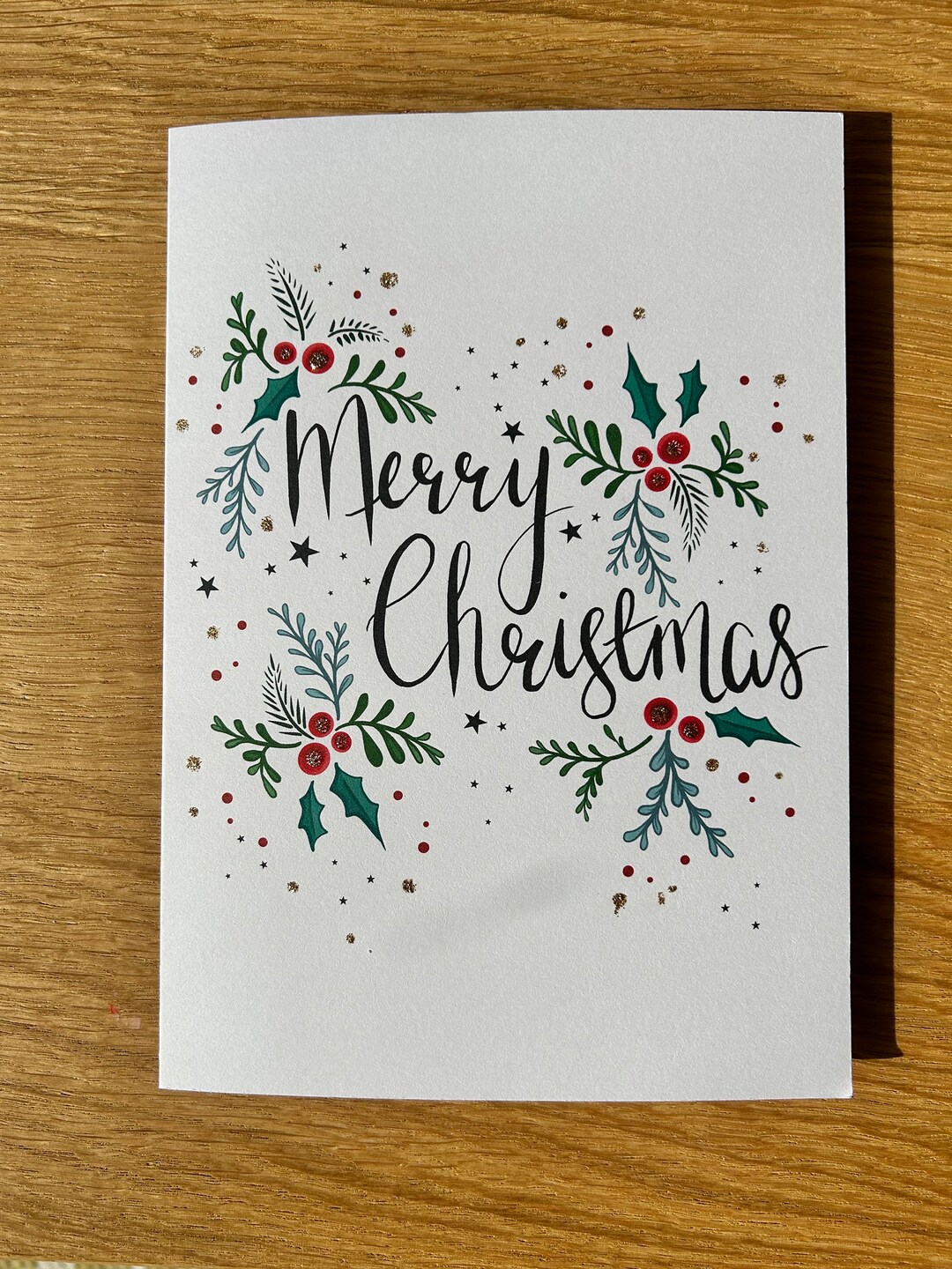 Merry Christmas Card - Etsy UK