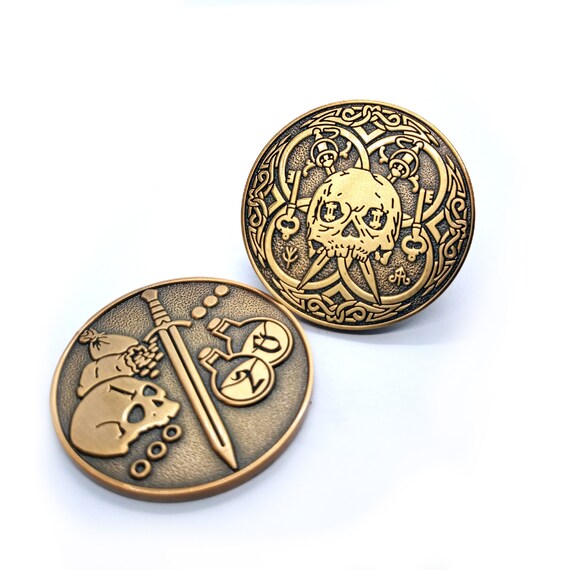 DND ROGUE COIN große Dungeons and Dragons Charakter Münze D20 | Etsy