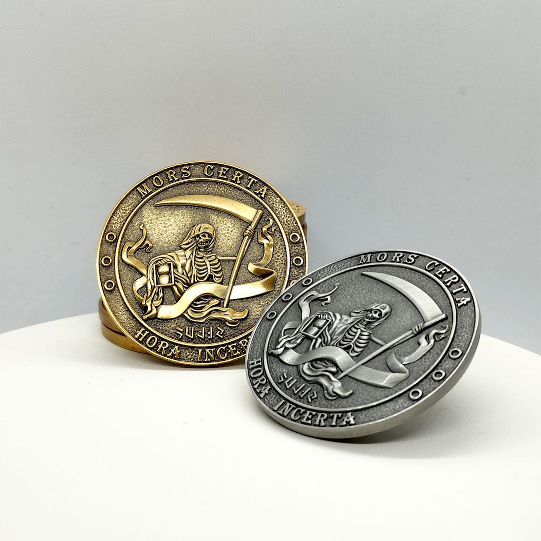 Dnd LIFE & DEATH COIN, Large Dungeons and Dragons Life and Death Edc ...