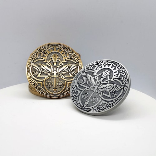 DND DRUID COIN Large Dungeons and Dragons Charachter Coin D20 - Etsy