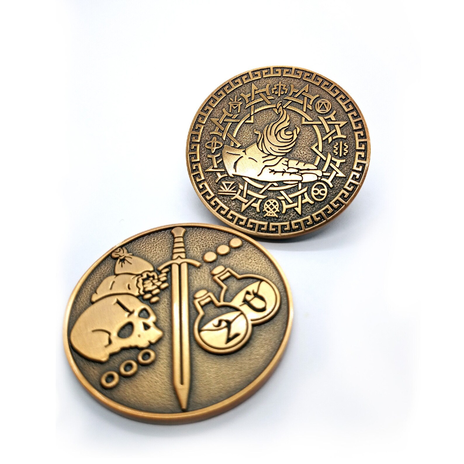 DND SORCERER COIN Large Dungeons and Dragons Charachter Coin - Etsy