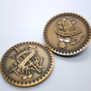 DND INSPIRATION COIN, Large Dungeons and Dragons Inspiration Edc Coin ...