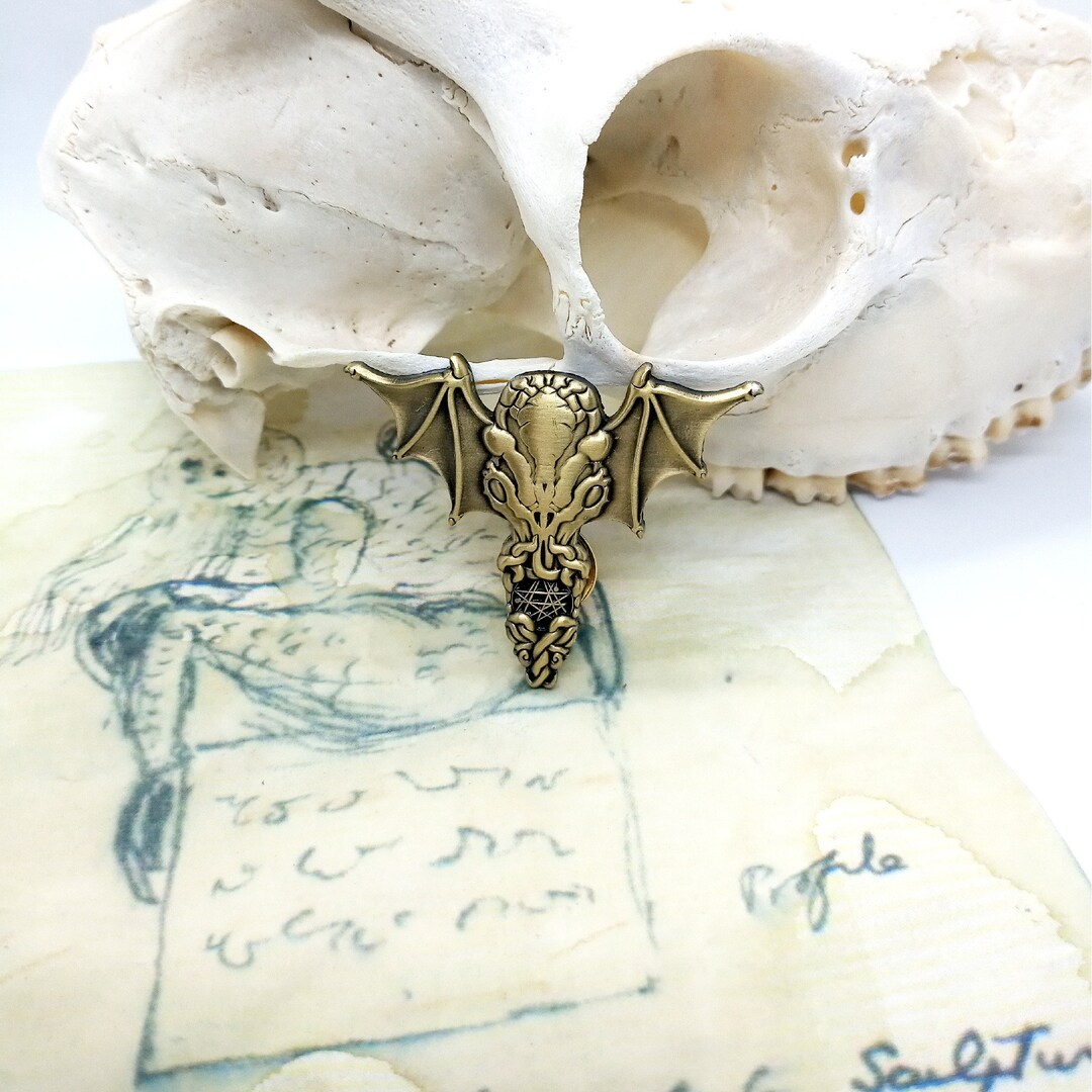 CTHULHU HEAD 3D PIN Relic Lovecraftian Horror Enamel Pin - Etsy