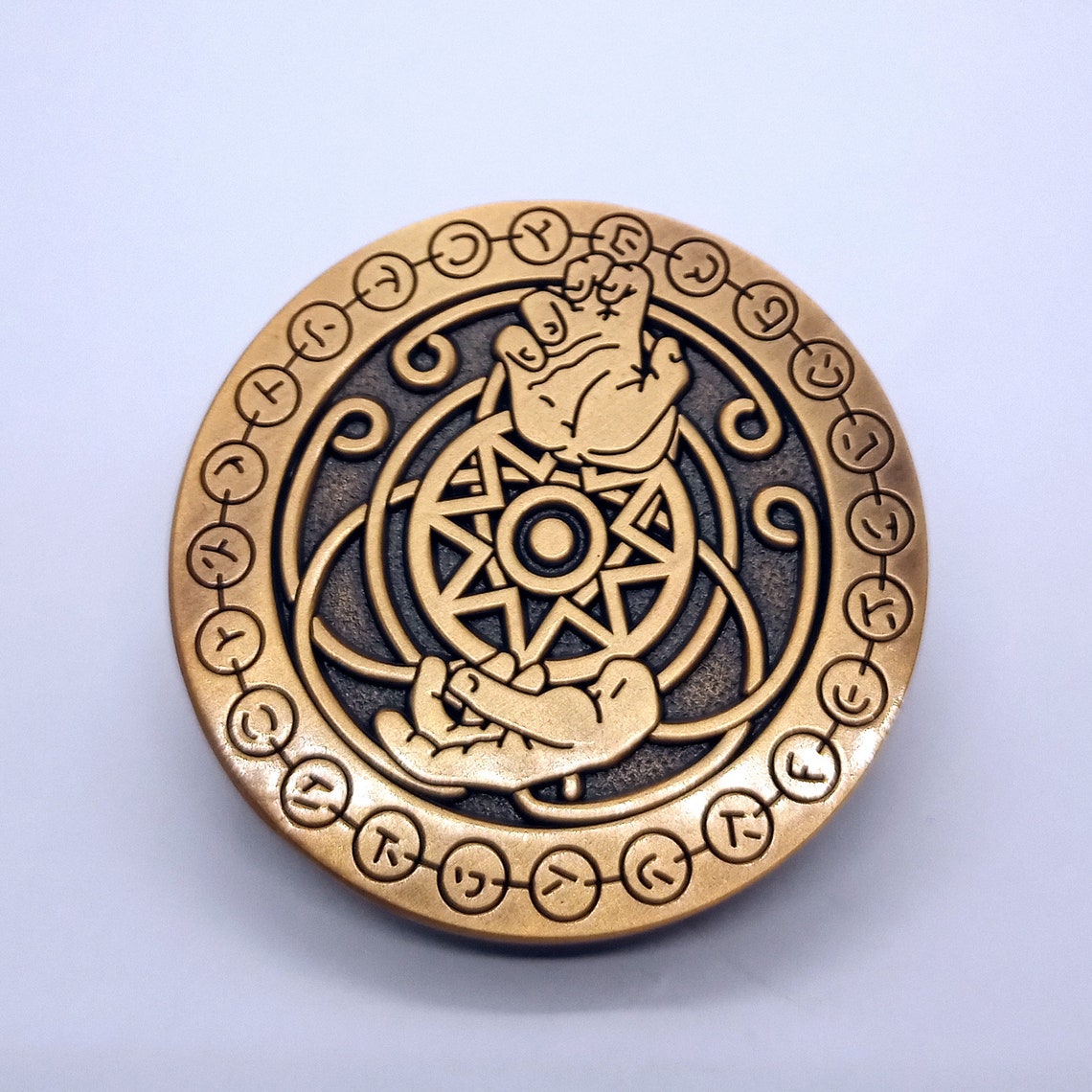 DND MONK COIN Large Dungeons and Dragons Charachter Coin D20 | Etsy UK