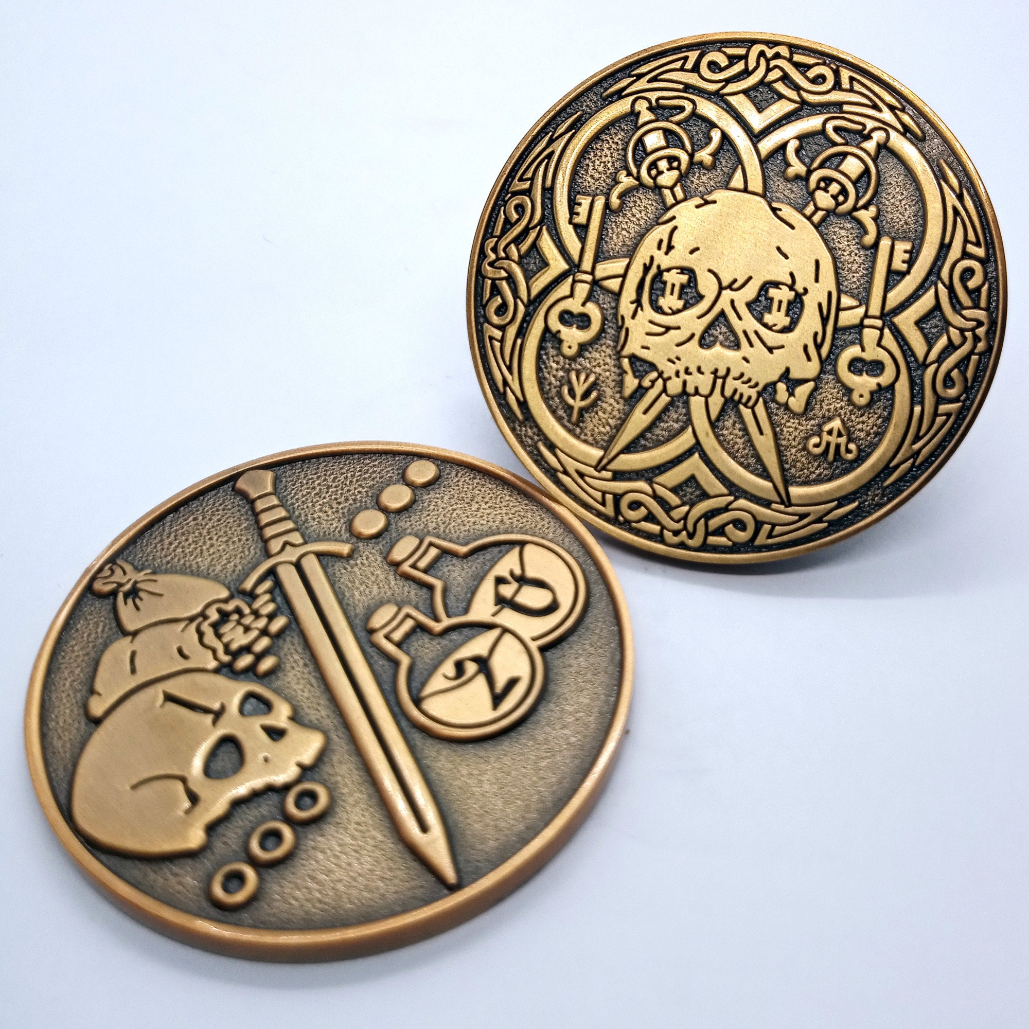 DND ROGUE COIN Large Dungeons and Dragons Charachter Coin D20 | Etsy