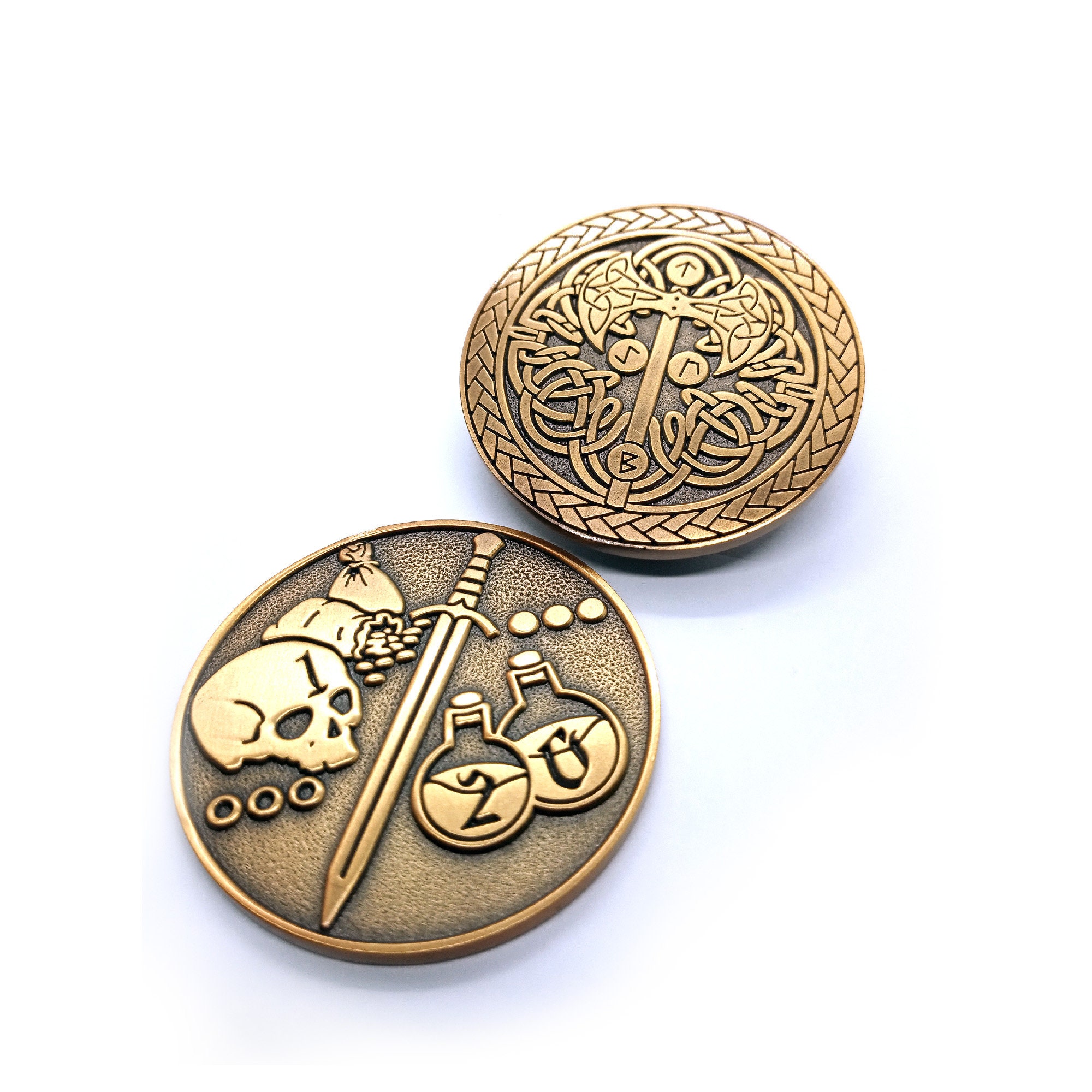 DND BARBARIAN COIN large Dungeons and dragons charachter coin | Etsy