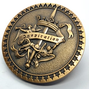 DND INSPIRATION COIN, Large Dungeons and Dragons Inspiration Edc Coin ...