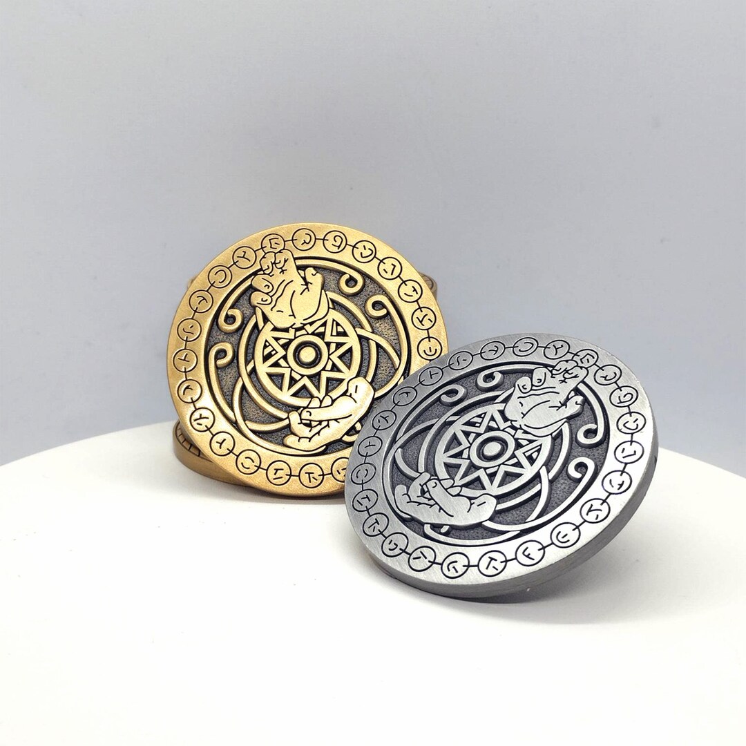 DND MONK COIN, Large Dungeons and Dragons Charachter Coin D20 Rpg - Etsy UK