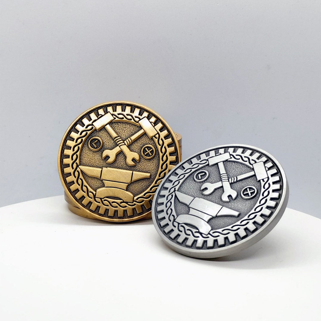 DND ARTICIFER COIN, Large Dungeons and Dragons Charachter Coin D20 Rpg ...