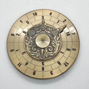 FLORAL 7 in 1 Spinning Dice Coin - Rpg Dice Spinner - Etsy