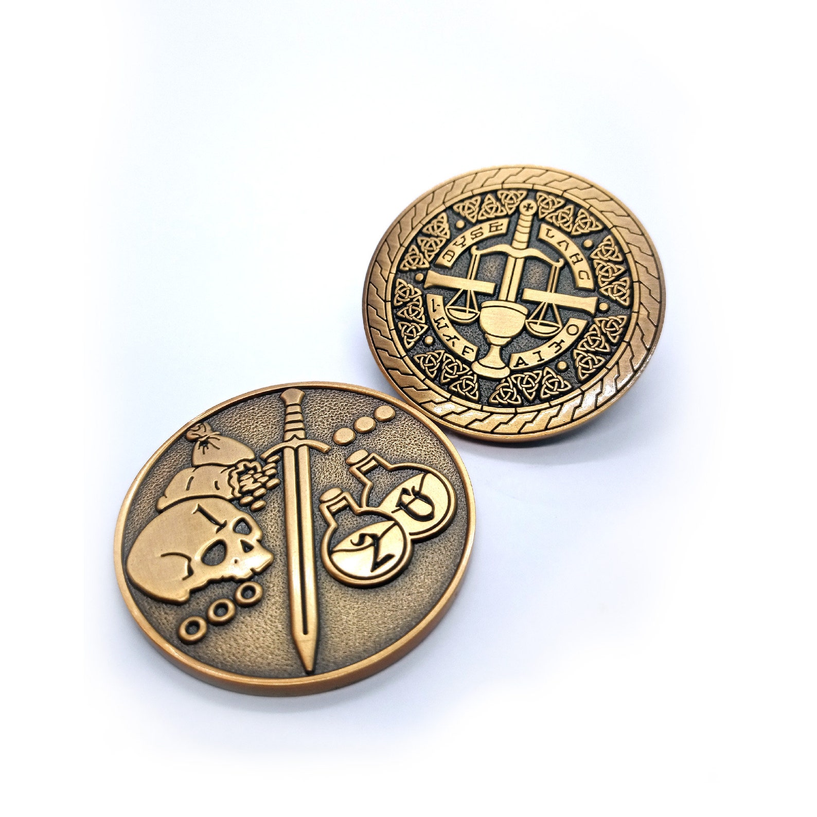 DND PALADIN COIN Large Dungeons and Dragons Charachter Coin | Etsy