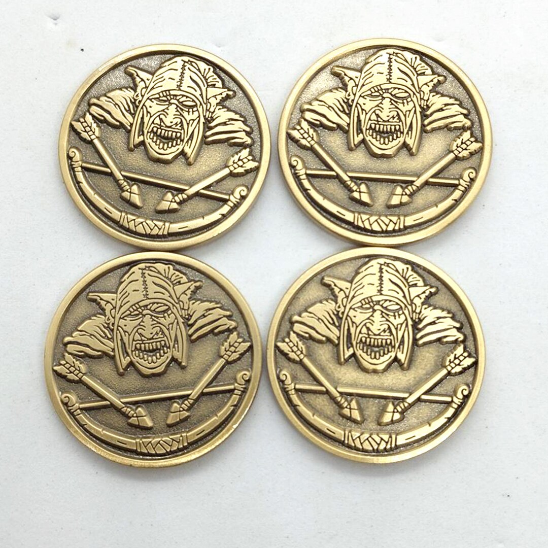 4 DND MONSTER TOKENS, 1 Inch Dungeons and Dragons Goblin Archer Coins ...
