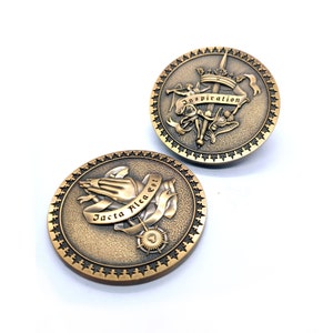 DND INSPIRATION COIN, Large Dungeons and Dragons Inspiration Edc Coin ...
