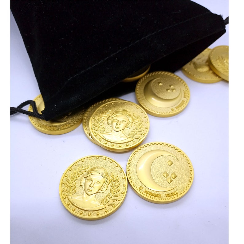 DND CURRENCY COIN 12 Pack Dungeons and Dragons Coin Tokens - Etsy