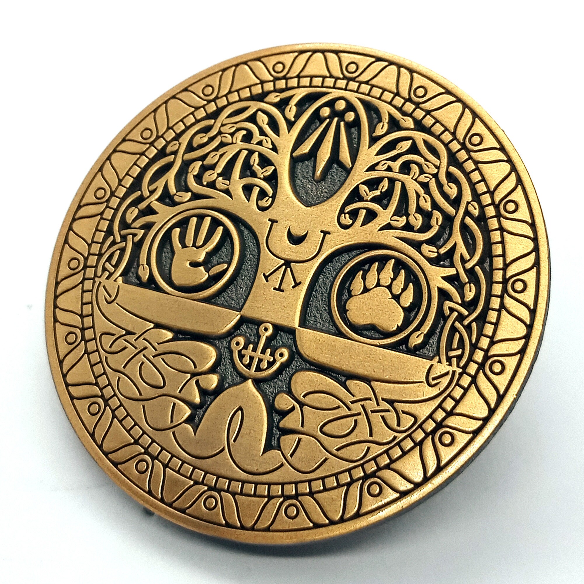 DND DRUID PIN Dungeons and dragons charachter enamel pin D20 | Etsy