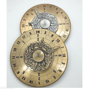 FLORAL 7 in 1 Spinning Dice Coin - Rpg Dice Spinner - Etsy