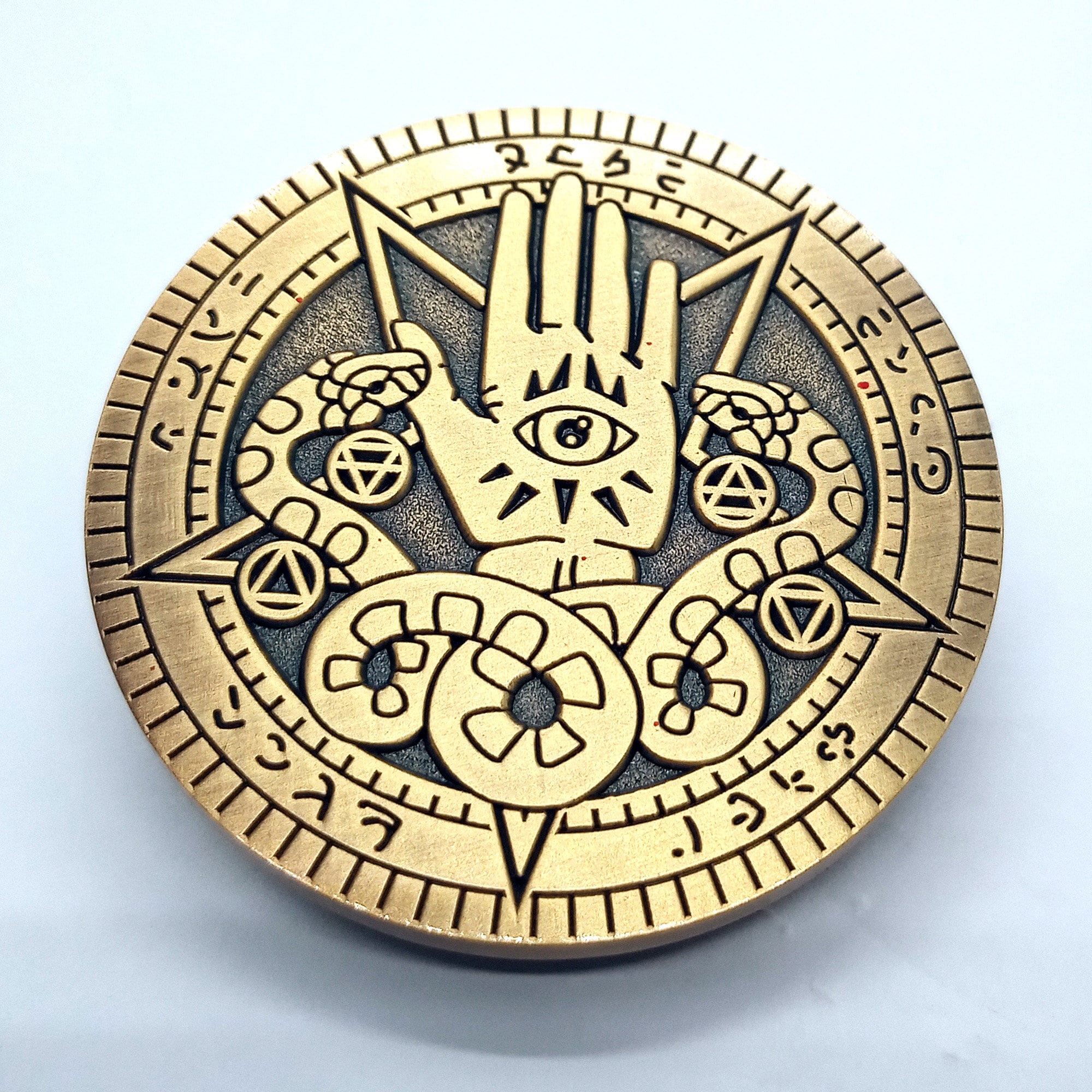 DND WARLOCK COIN, Large Dungeons and Dragons Charachter Coin D20 Rpg - Etsy