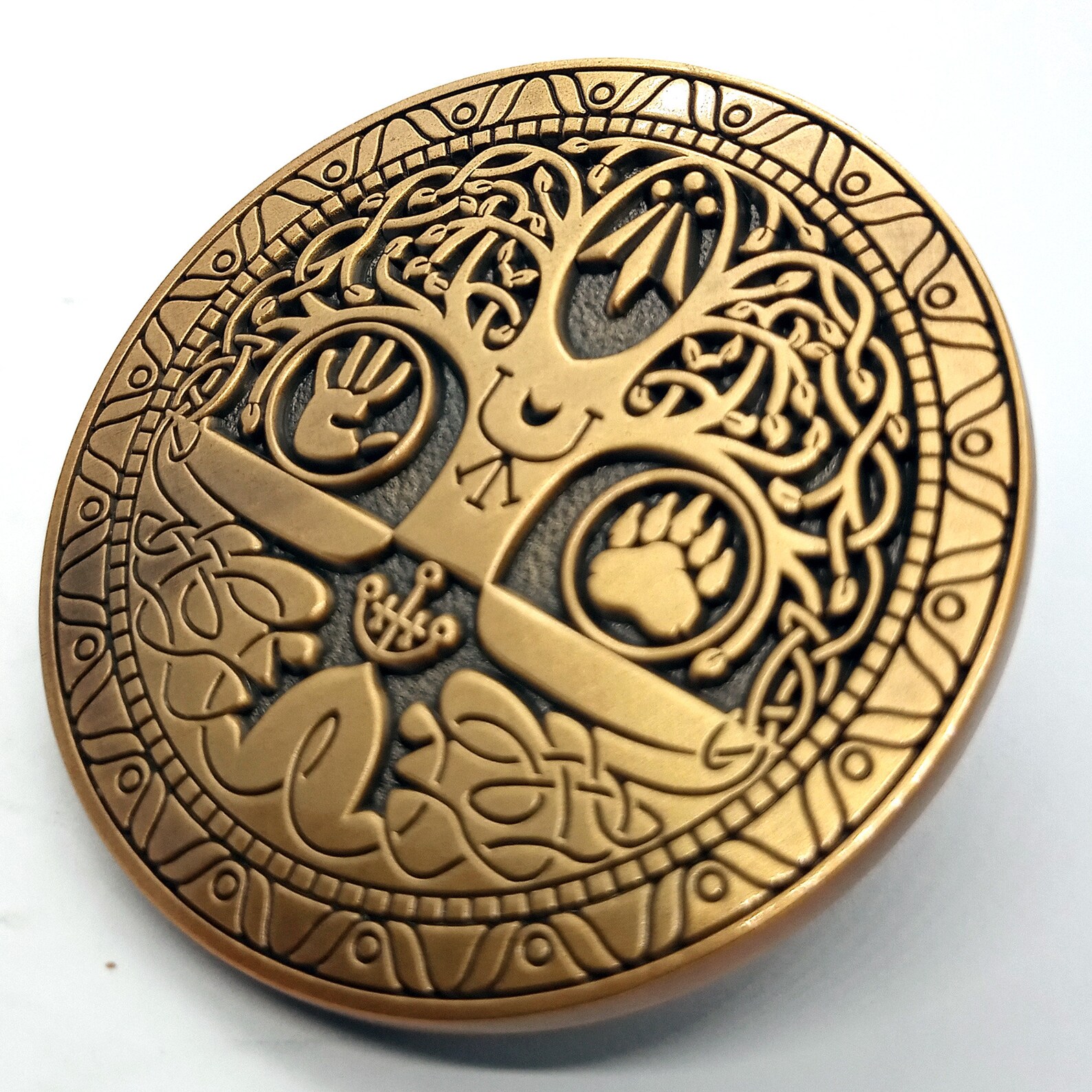 DND DRUID COIN Large Dungeons and Dragons Charachter Coin D20 - Etsy