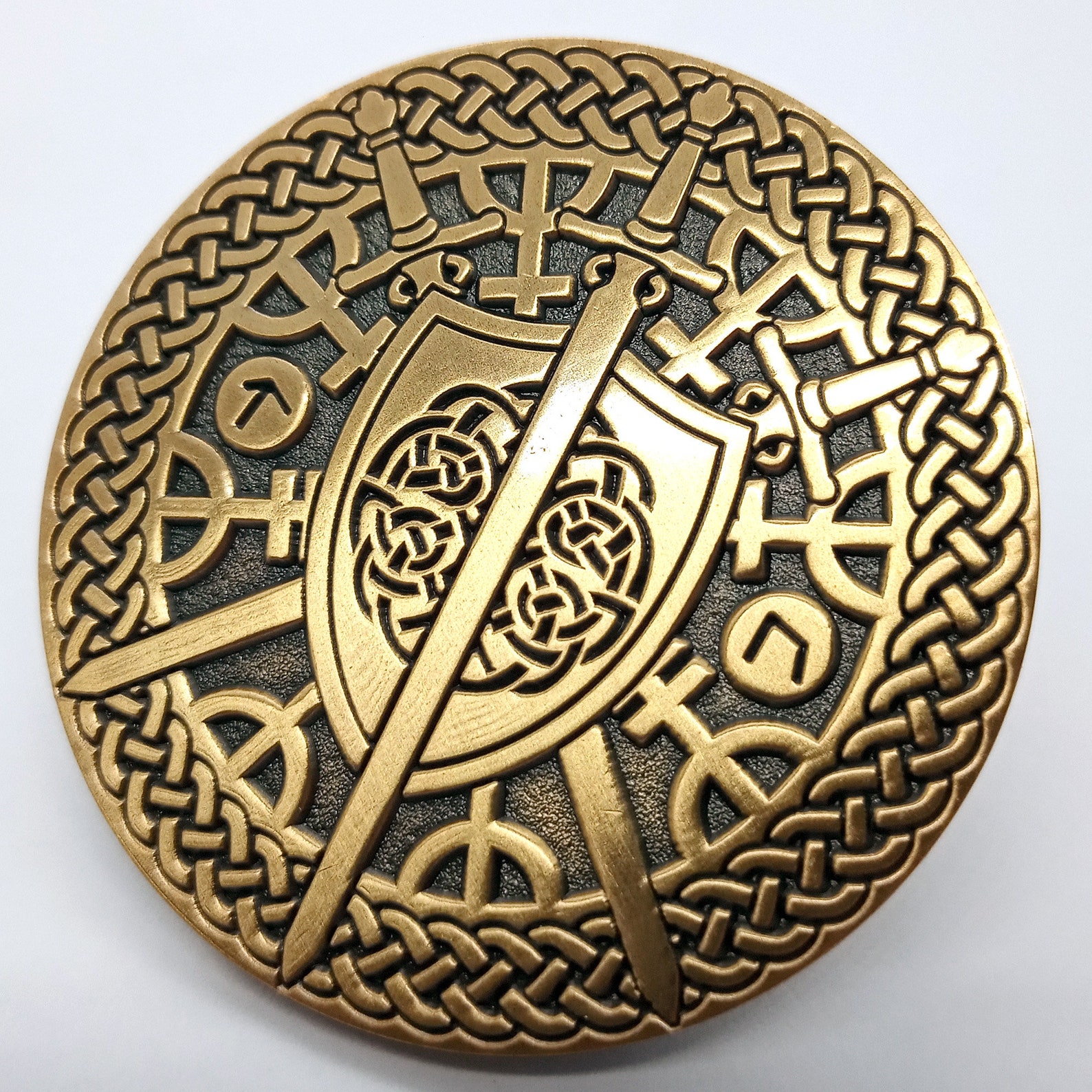 DND FIGHTER COIN Large Dungeons and Dragons Charachter Coin - Etsy