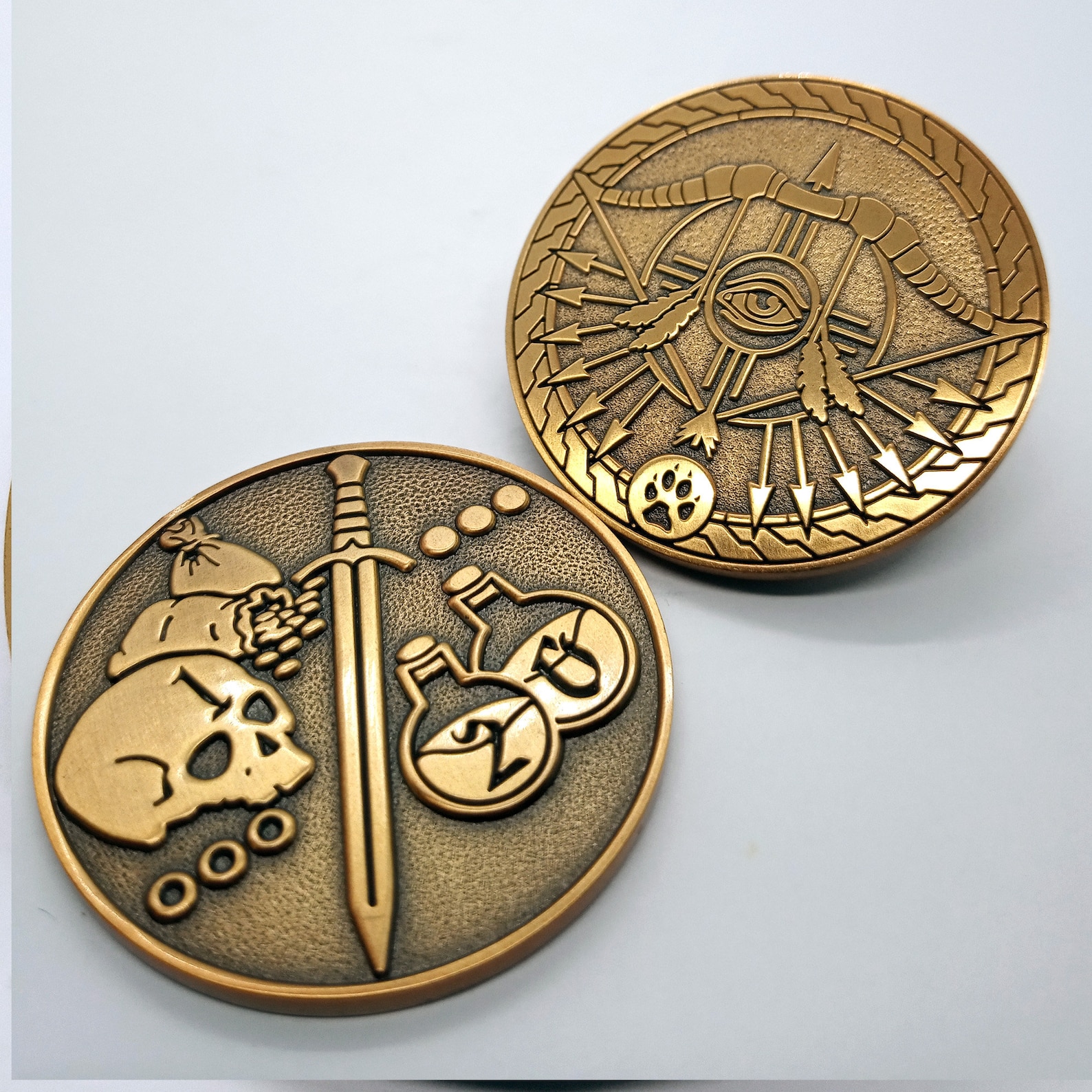 DND RANGER COIN, Large Dungeons and Dragons Charachter Coin D20 Rpg - Etsy