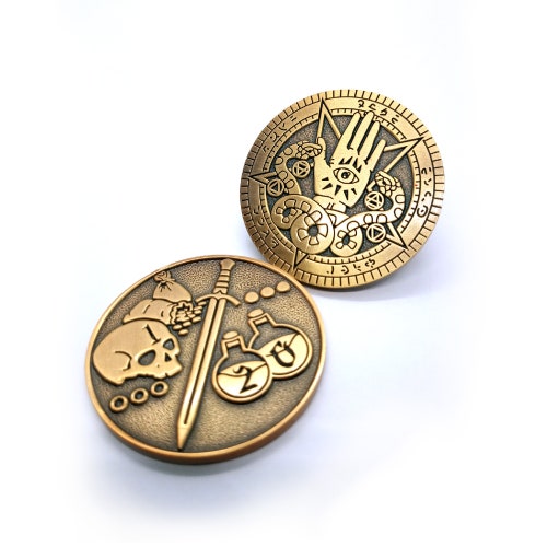 DND MONK COIN Large Dungeons and Dragons Charachter Coin D20 - Etsy UK