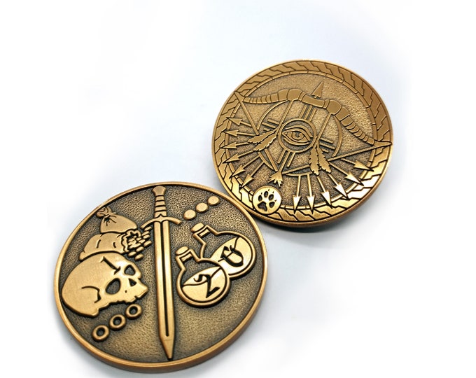 DND RANGER COIN Large Dungeons and Dragons Charachter Coin - Etsy