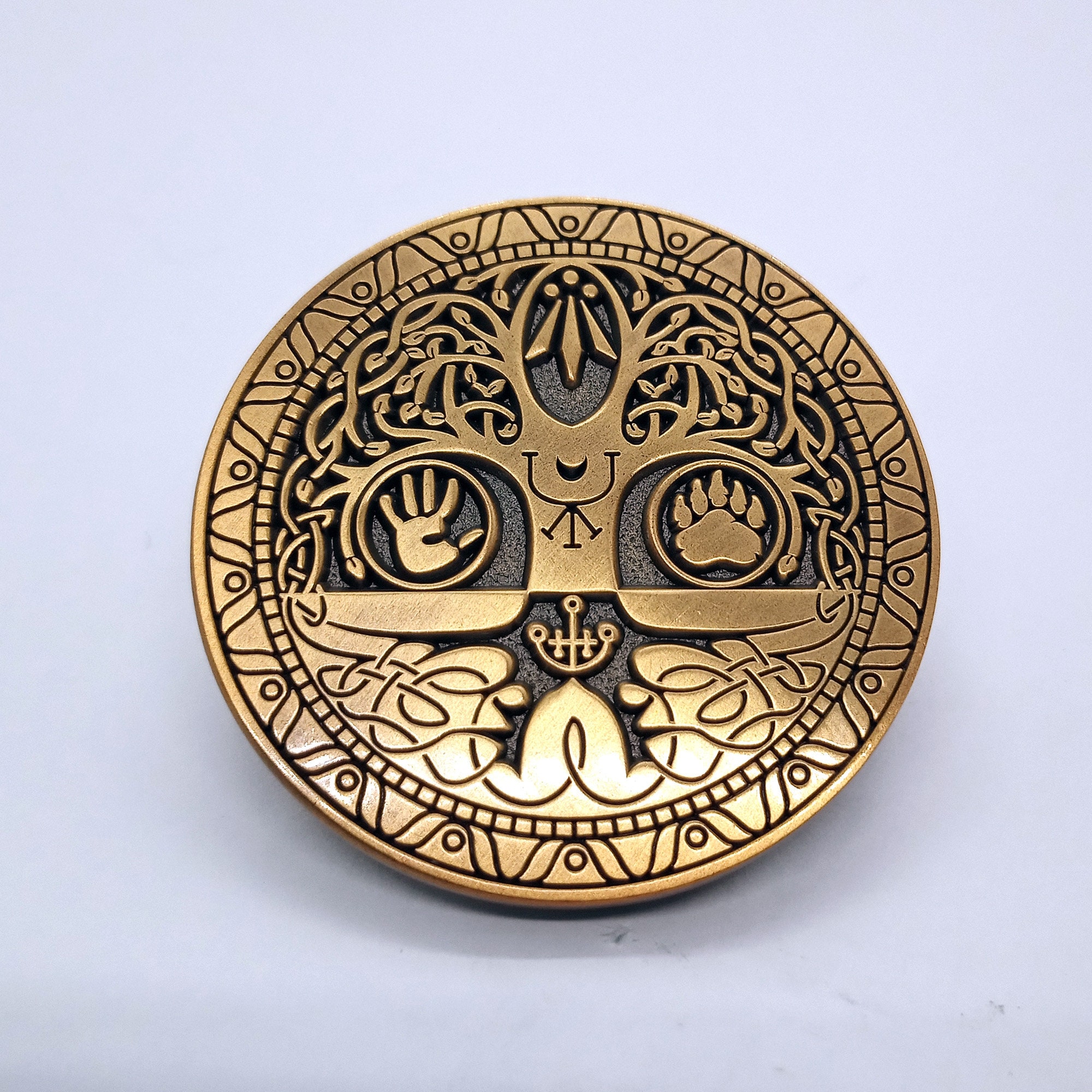 DND DRUID COIN, Large Dungeons and Dragons Charachter Coin D20 Rpg ...