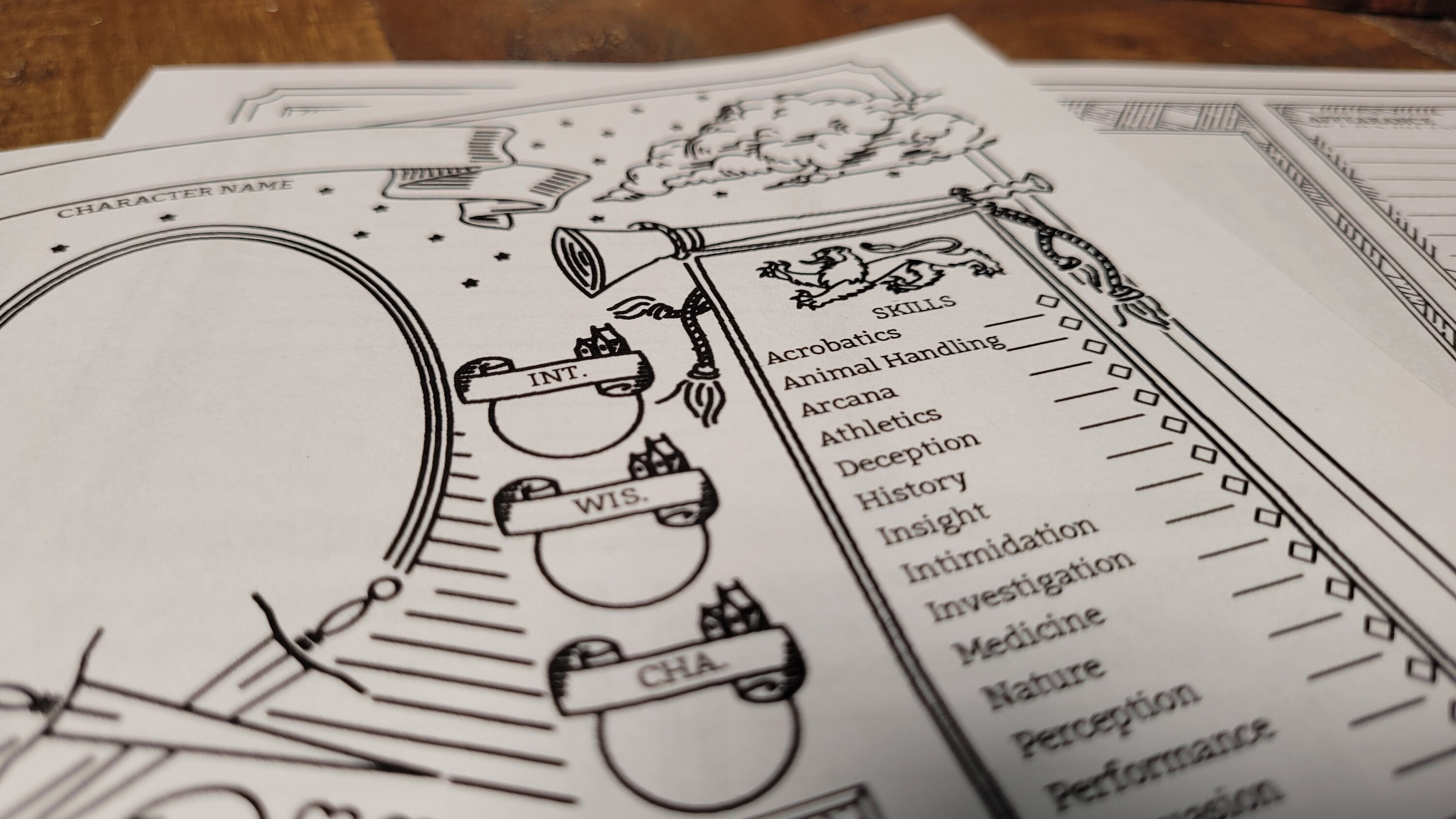 Custom Rogue Character Sheet for D&D digital | Etsy