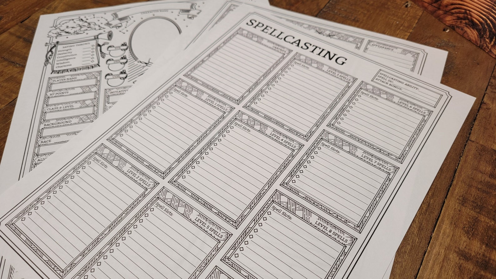 Custom Rogue Character Sheet for D&D digital - Etsy
