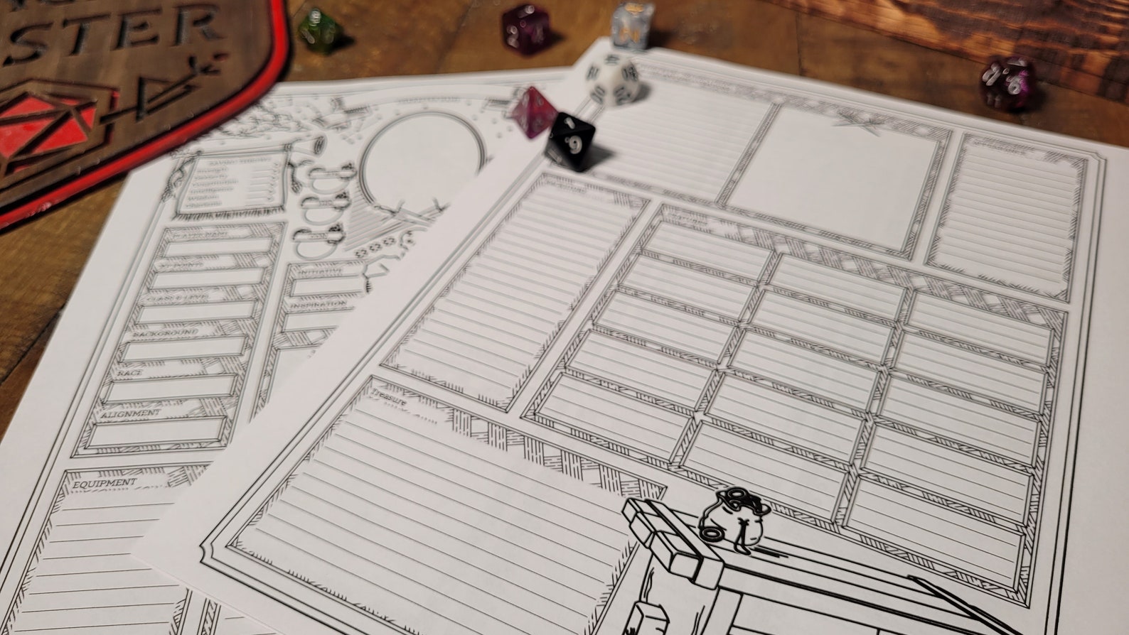 Custom Rogue Character Sheet for D&D digital - Etsy