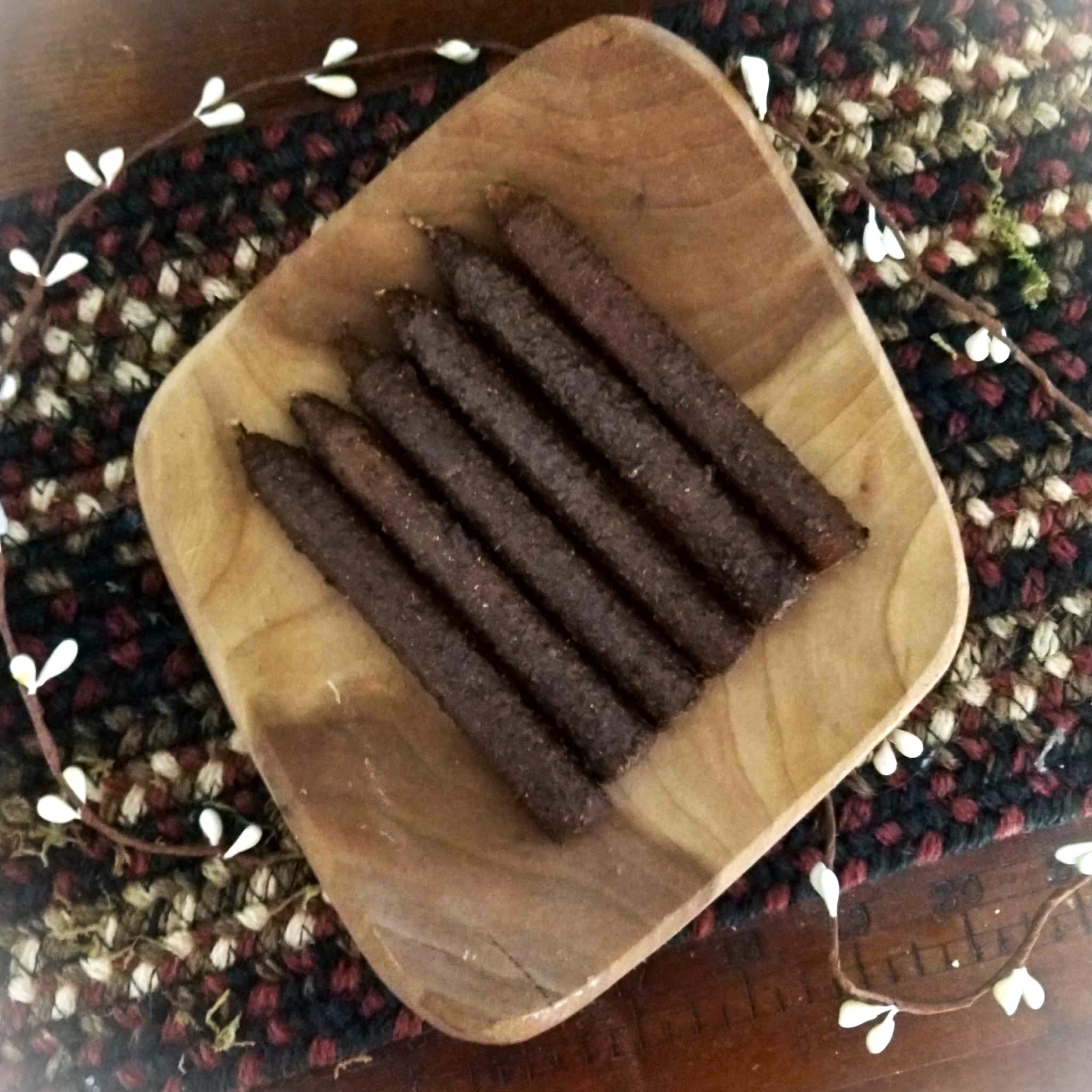 SIX Primitive Grungy Grubby Mini Candles Bowl Fillers Candle Holder ...