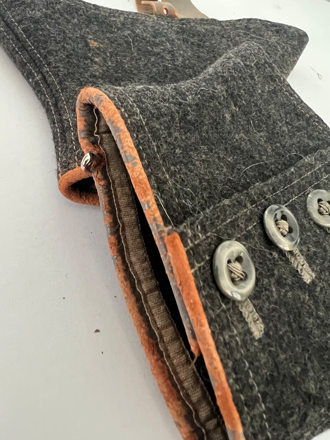 Antique Vintage Edwardian Wood Felt Spats - Etsy