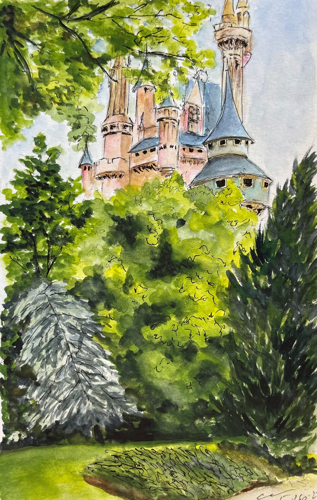 Pathway in the Magic Kingdom Fine Art Print From Original Painting - Etsy